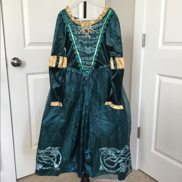 Disney | Costumes | Disney Merida Dress With Crown | Poshmark